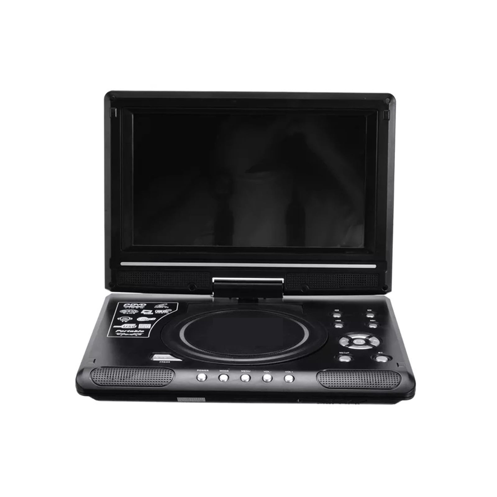 9.8 Inch Portable Home Car DVD Player VCD CD Game TV Player USB Radio Adapter Support FM Radio ...