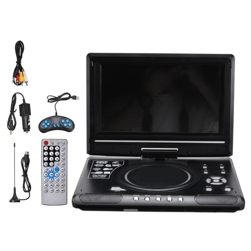 9.8 Inch Portable Home Car DVD Player VCD CD Game TV Player USB Radio ...
