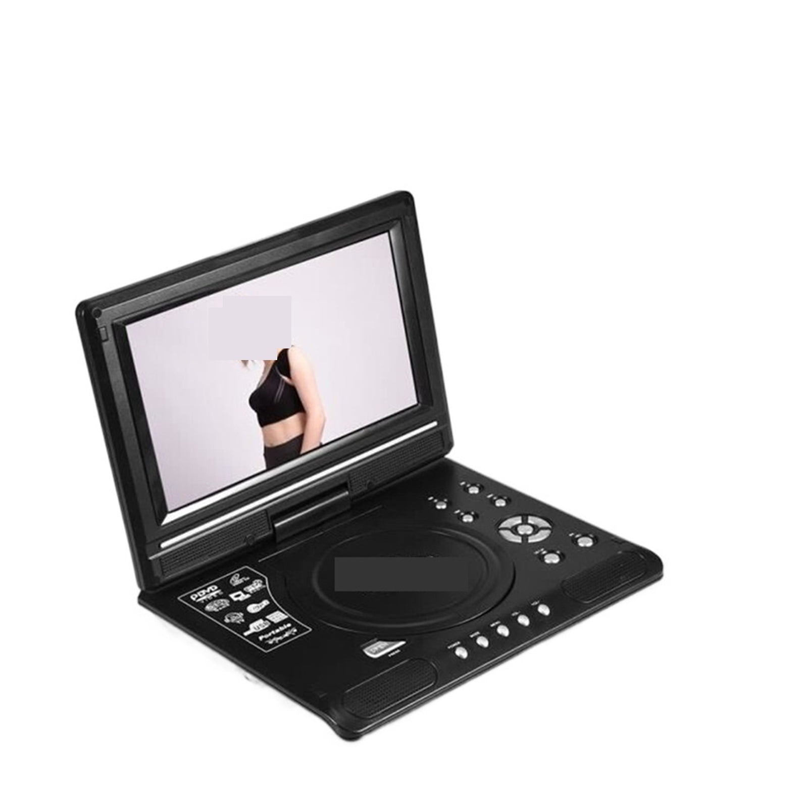 9.8 Inch Portable Home Car DVD Player VCD CD Game TV Player USB Radio ...