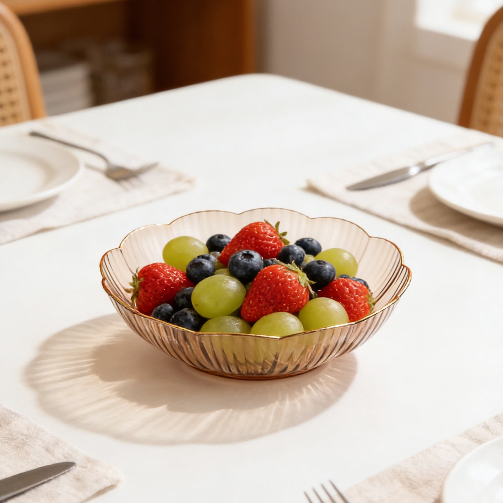 9.8-Inch Square Plastic Fruit & Snack Plates | 1-Piece Household ...