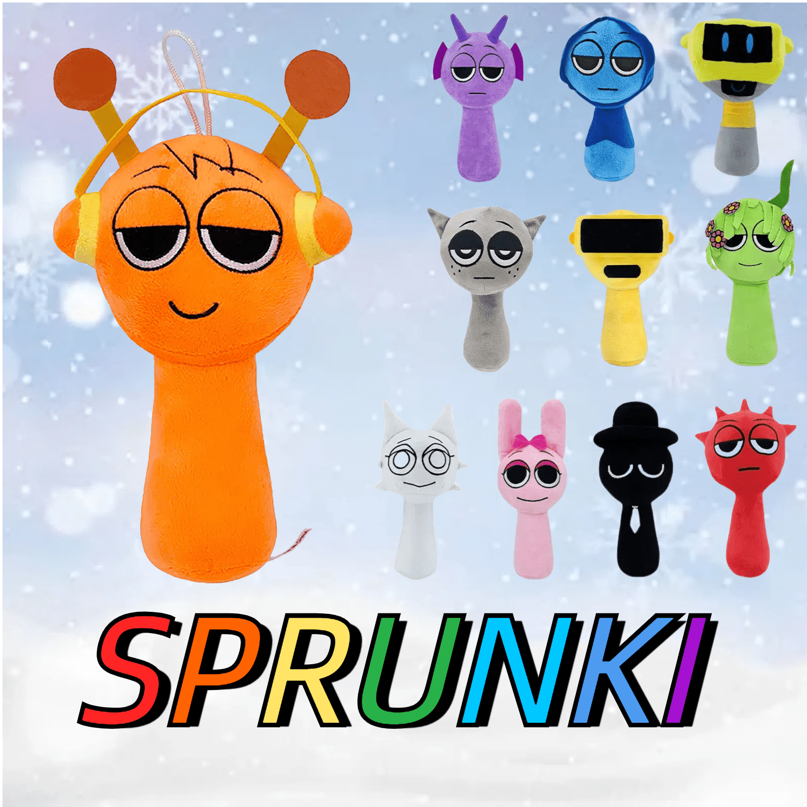 9.8" Sprunki Plush Collection: Adorable Stuffed Dolls Based on Popular ...