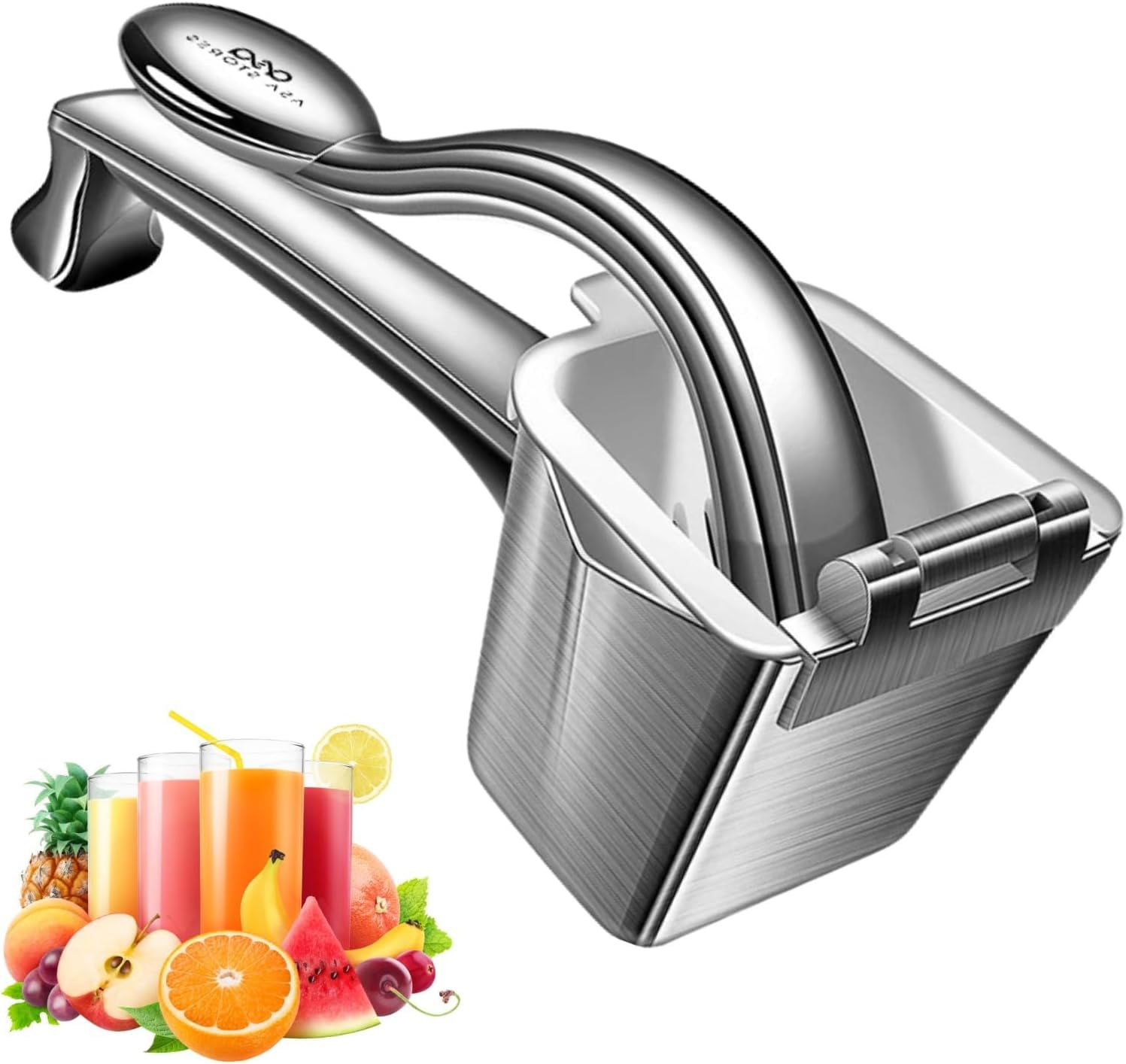 9.8'' Stainless Steel Rust Proof-Ergonomic Handle Citrus Juicer Oranges,Easy Extraction-Seed ...