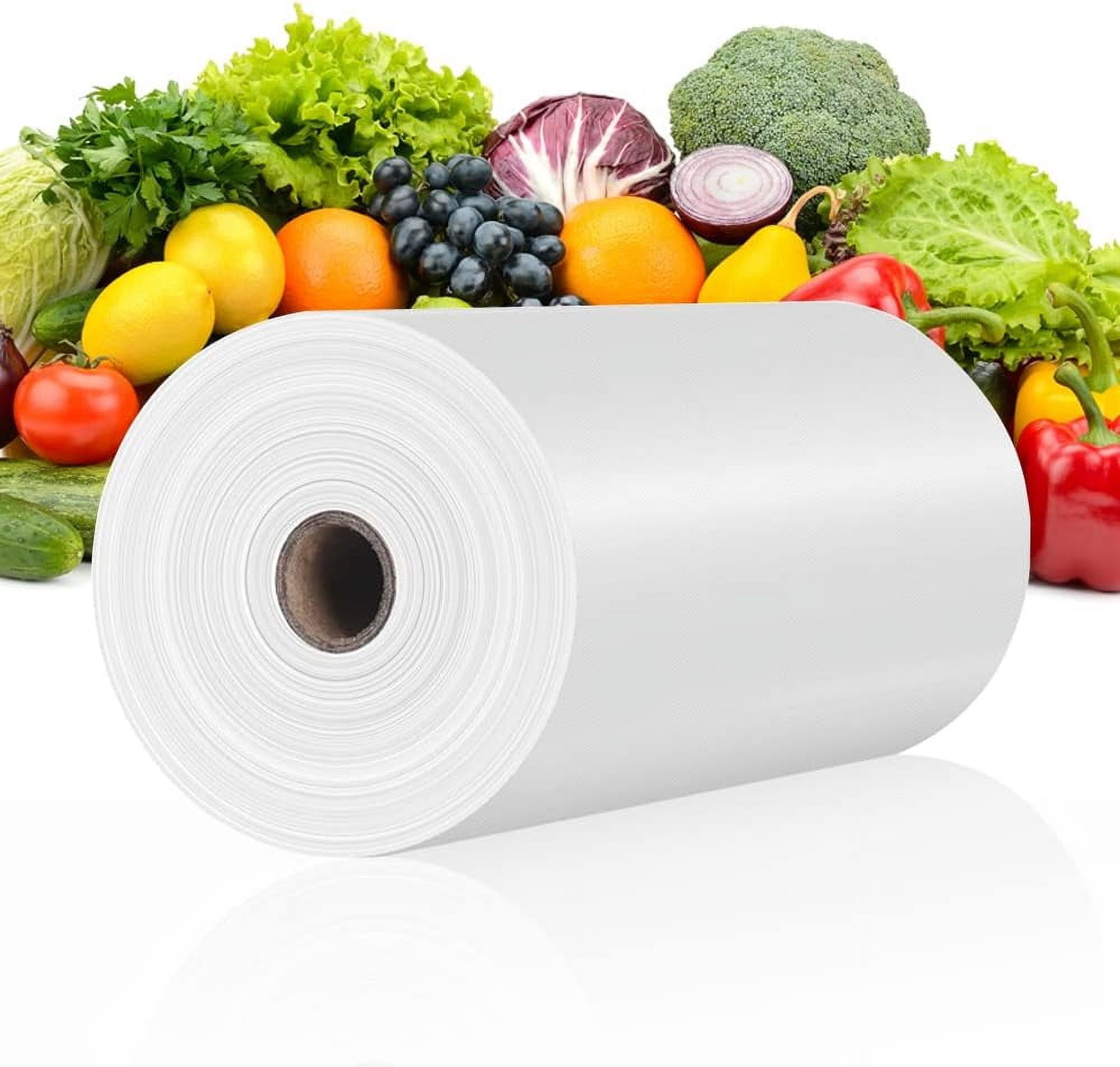 9.8 X 13.8 Inch Plastic Produce Bags Roll, 1000 Bags of 1 Big Roll for ...