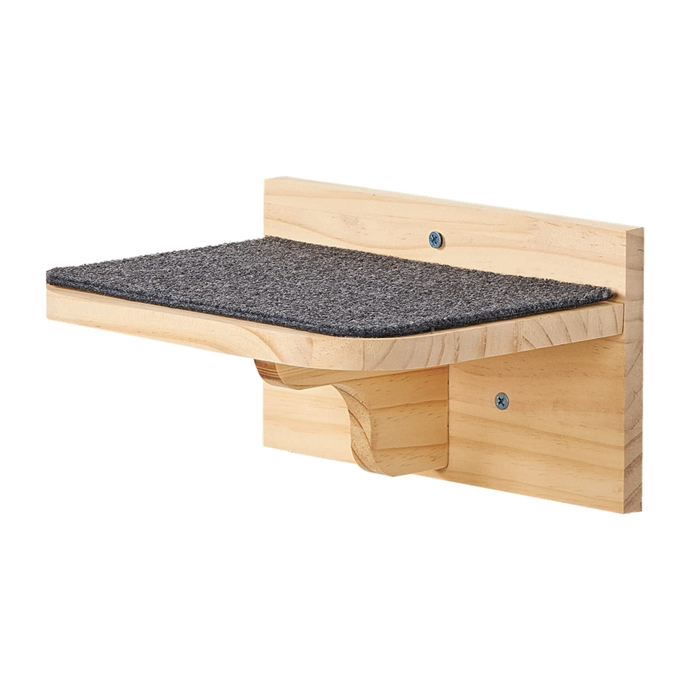 9.8" X 7.1" Solid Wood Wall Mounted Large Cat Step Furniture Shelves ...