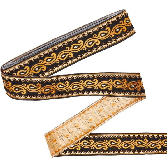 9.8 Yards/9M Jacquard Ribbon Trim 1.3 Inch Wide Ethnic Jacquard ...