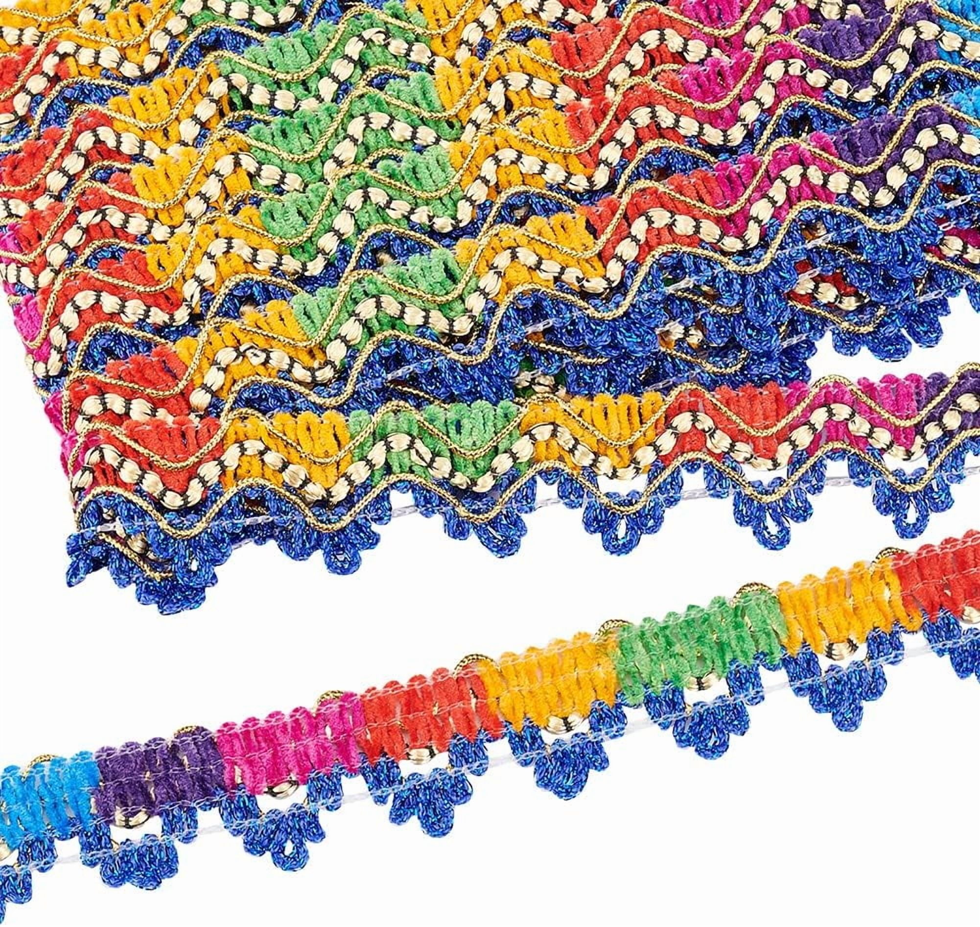 9.8 Yards Gimp Braid Trim 1 inch Wide Shiny Lace Trim with Triangle ...