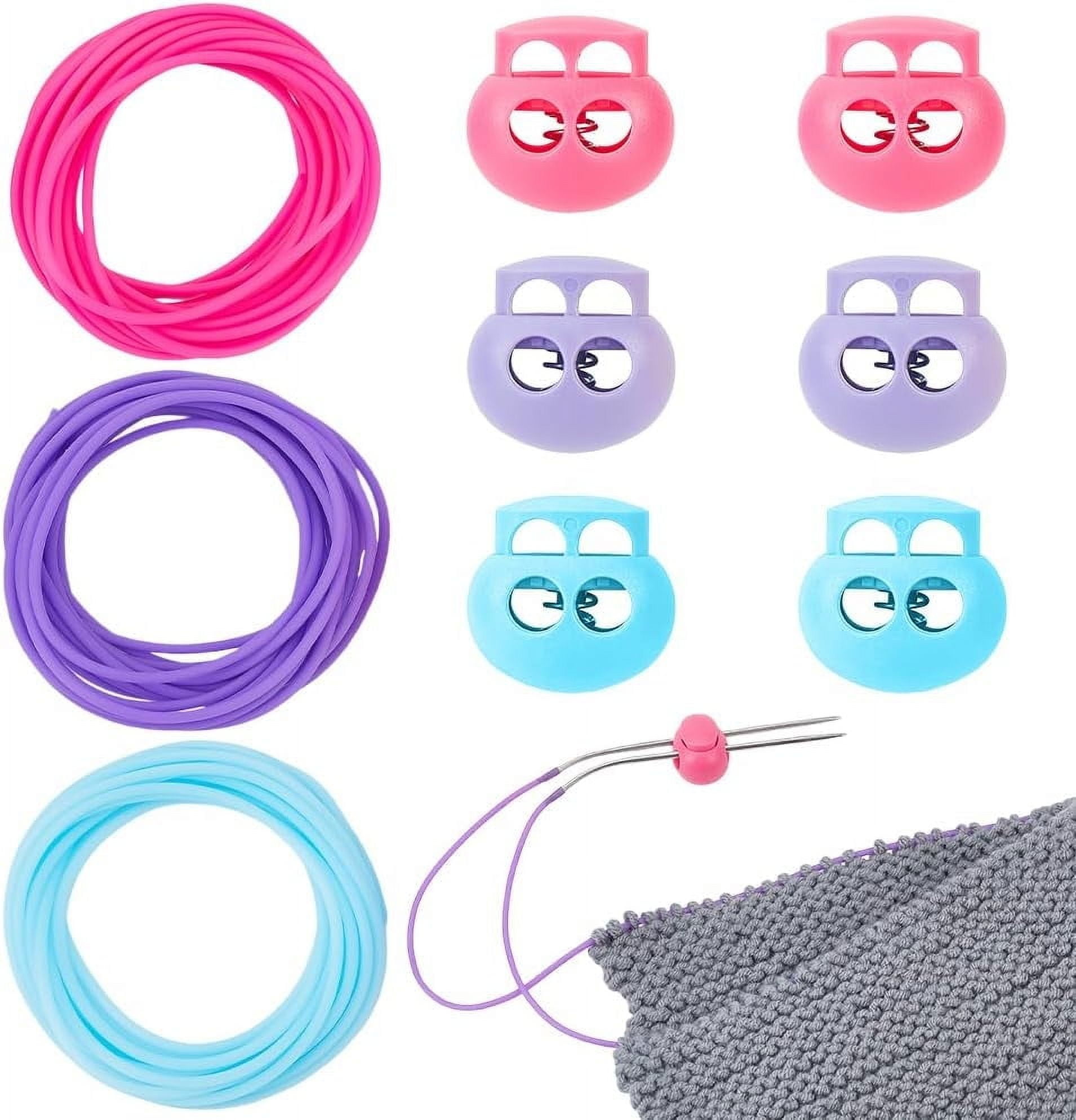 9.8 Yards Stitch Keeping Cords 2mm Hollow Rubber Tubing Knitting Barber ...