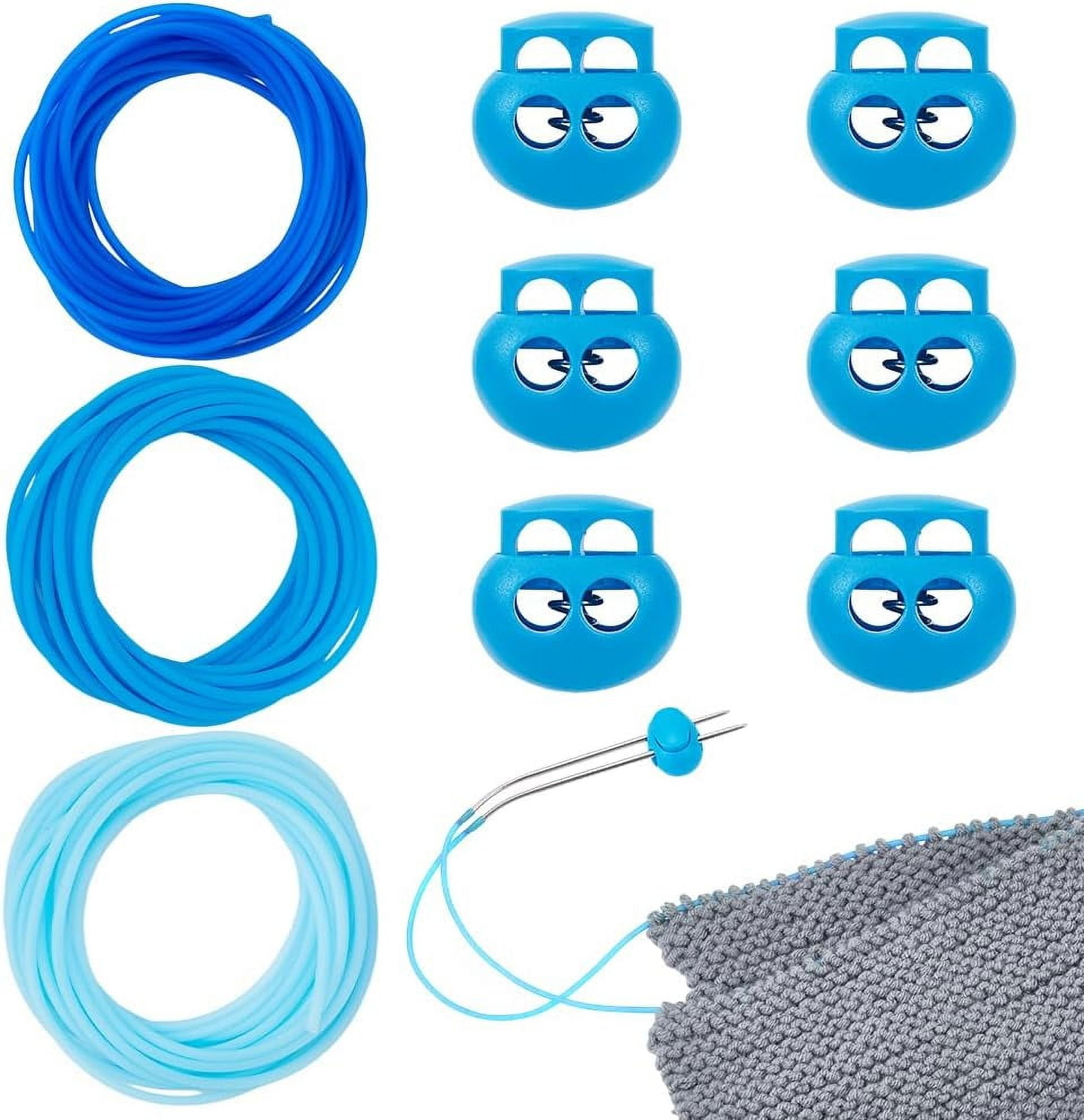 9.8 Yards Stitch Keeping Cords 2mm Hollow Rubber Tubing Knitting Barber ...