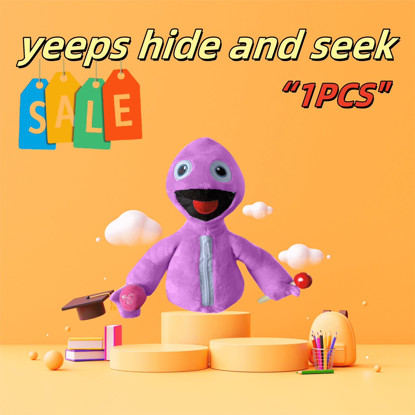 9.8" Yeeps: Hide and Seek Plush Toy, Hide & Seek Game Merchandise, Gorilla Tag Plush Toys, Yeeps ...