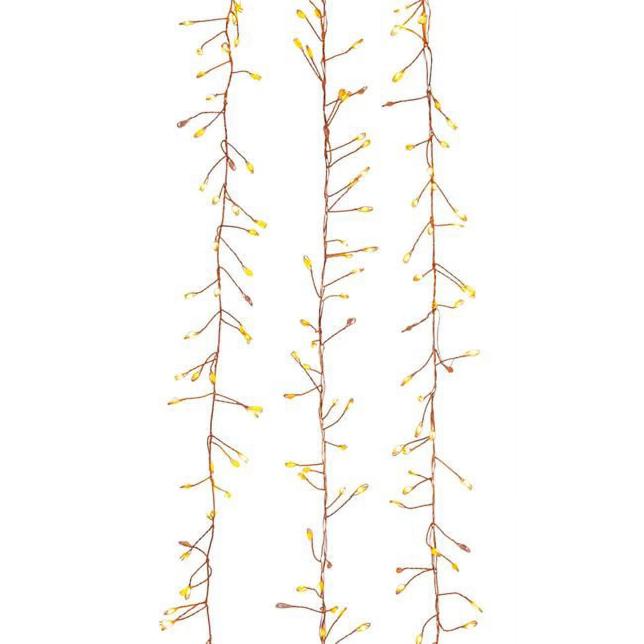 9.8 ft. 300-Light Classic LED Fairy Cluster Garland, White - Walmart.com