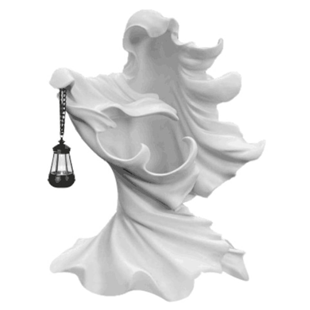 9.8 inch Hell's Messenger with Lantern Statue, Halloween Realistic ...