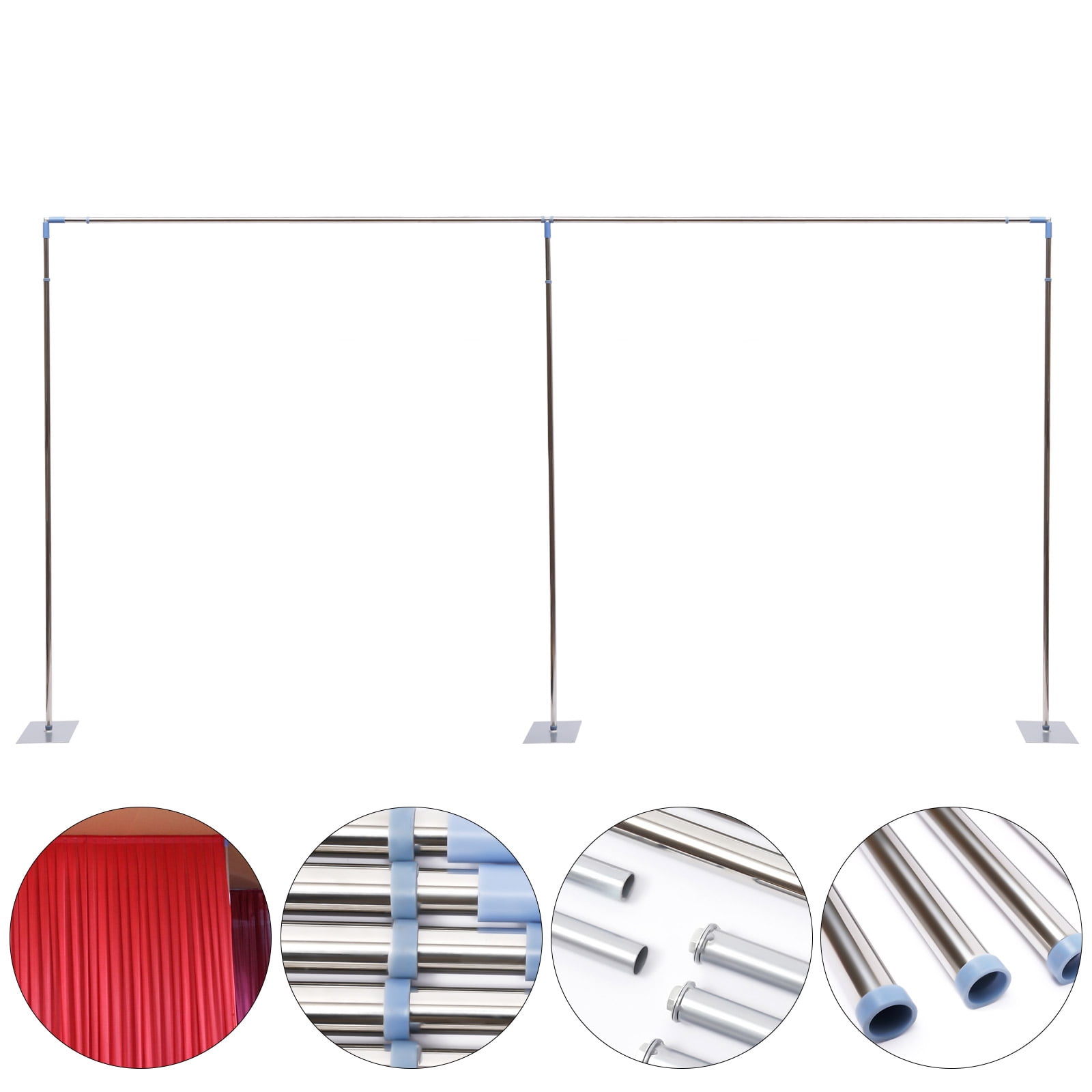 10'x20' Pro Adjustable Backdrop Stand Kit, Heavy Duty Support System ...