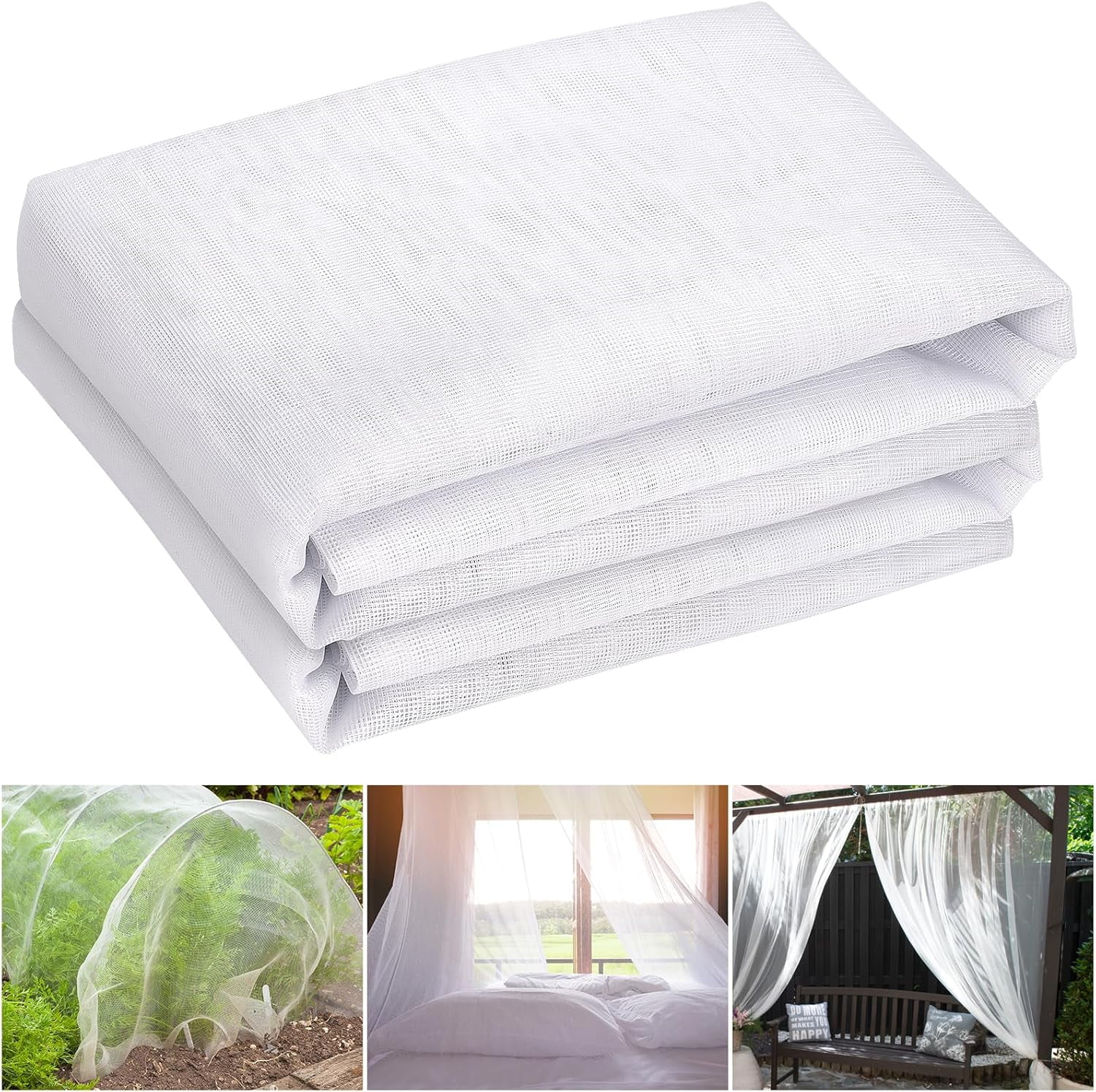 9.8 x 32.8ft Thicker Garden Mesh Netting,Ultra Fine Plant Row Covers ...