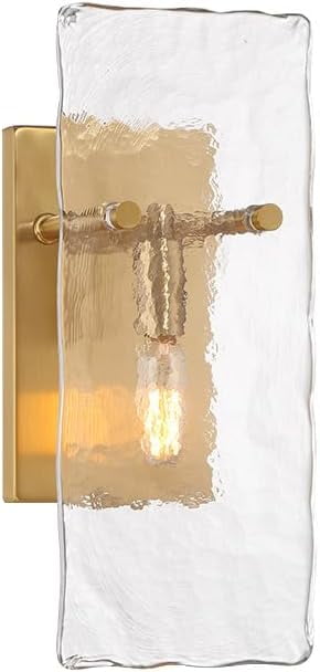 9-8204-1-322 Genry Coastal Farmhouse Handmade Water Glass Wall Sconce ...