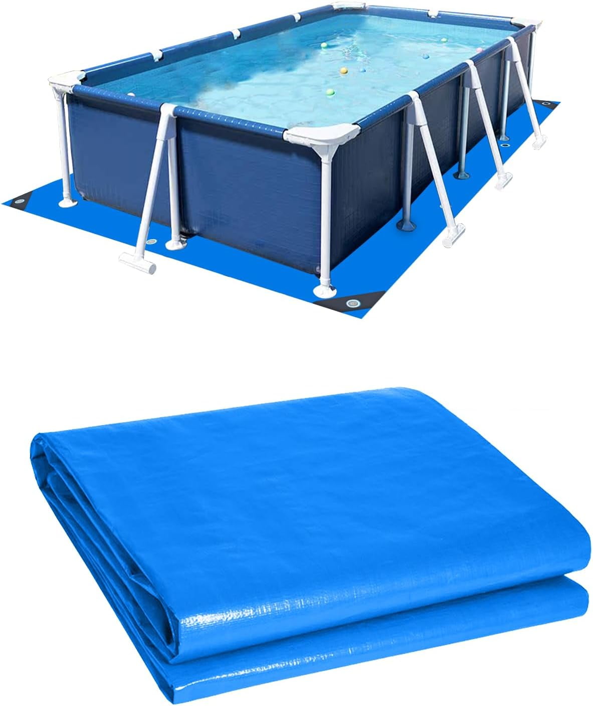 9.84 * 12.6 Ft Swimming Pool Ground Cloth Swimming Pool Liner Pad for ...