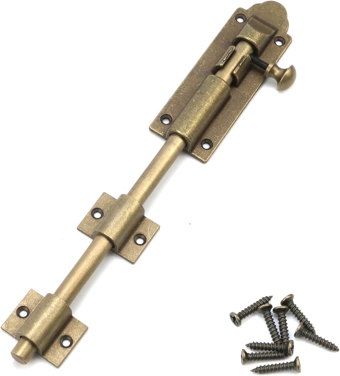9.84" Antique Bronze Slide Bolt Gate Latch Heavy Duty Barrel Bolt Latch ...