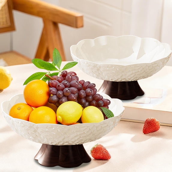 9.84" Plastic Serving Platter | Multicolor Fruit Tray - Lightweight ...
