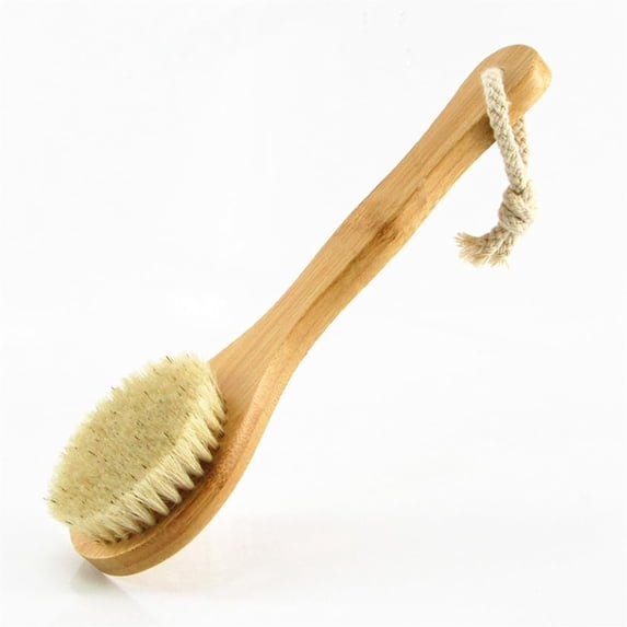 9.84" Short Handle Dry Brush , Handle and Bristles Bath & Shower Brush ...