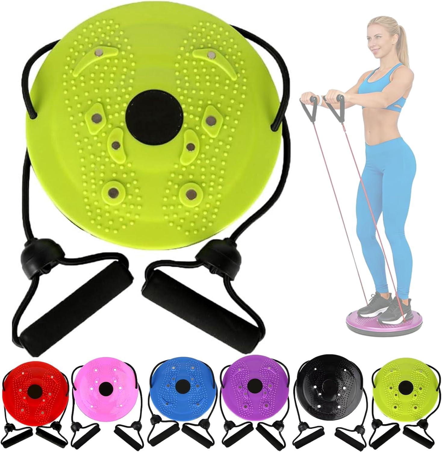 9.84-inch Waist Shaper with 360° Rotation, 6 Powerful Magnets ...