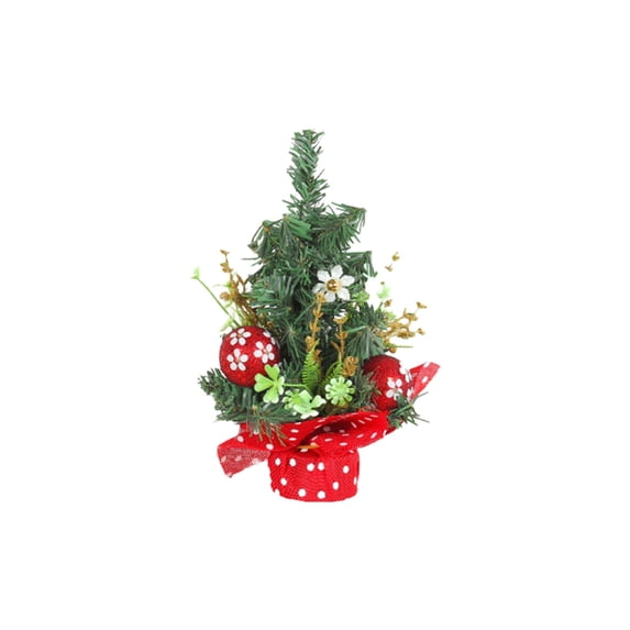 9.84Inch Mini Christmas Tree Tabletop Christmas Tree Ornament Desktop ...