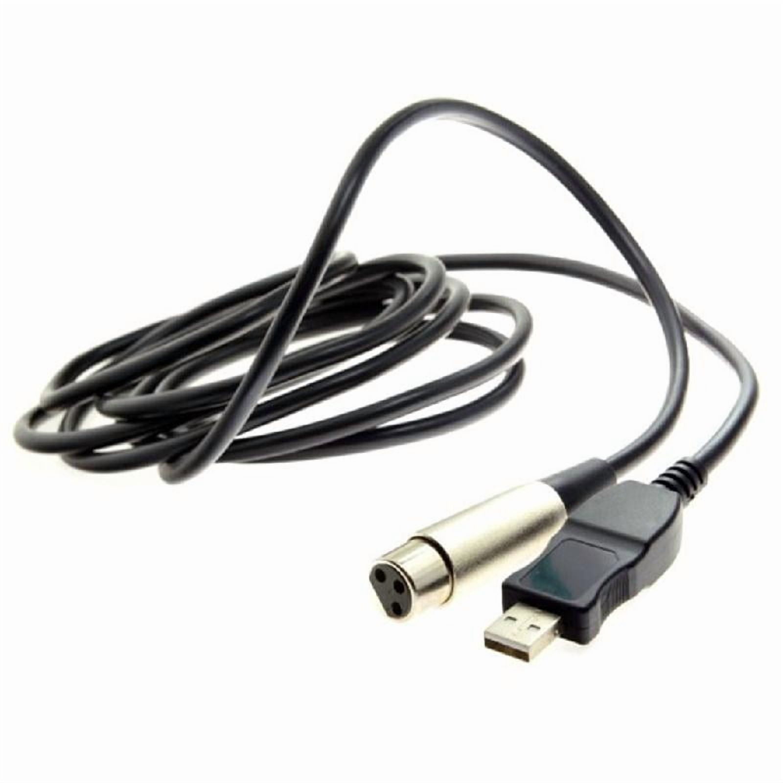9.84ft USB Male to 3Pin Female Mic Converter Cable Wire Line for Studio ...