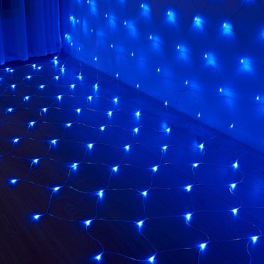Christmas Net String Lights 96 LED Outdoor Mesh Lights Connectable ...
