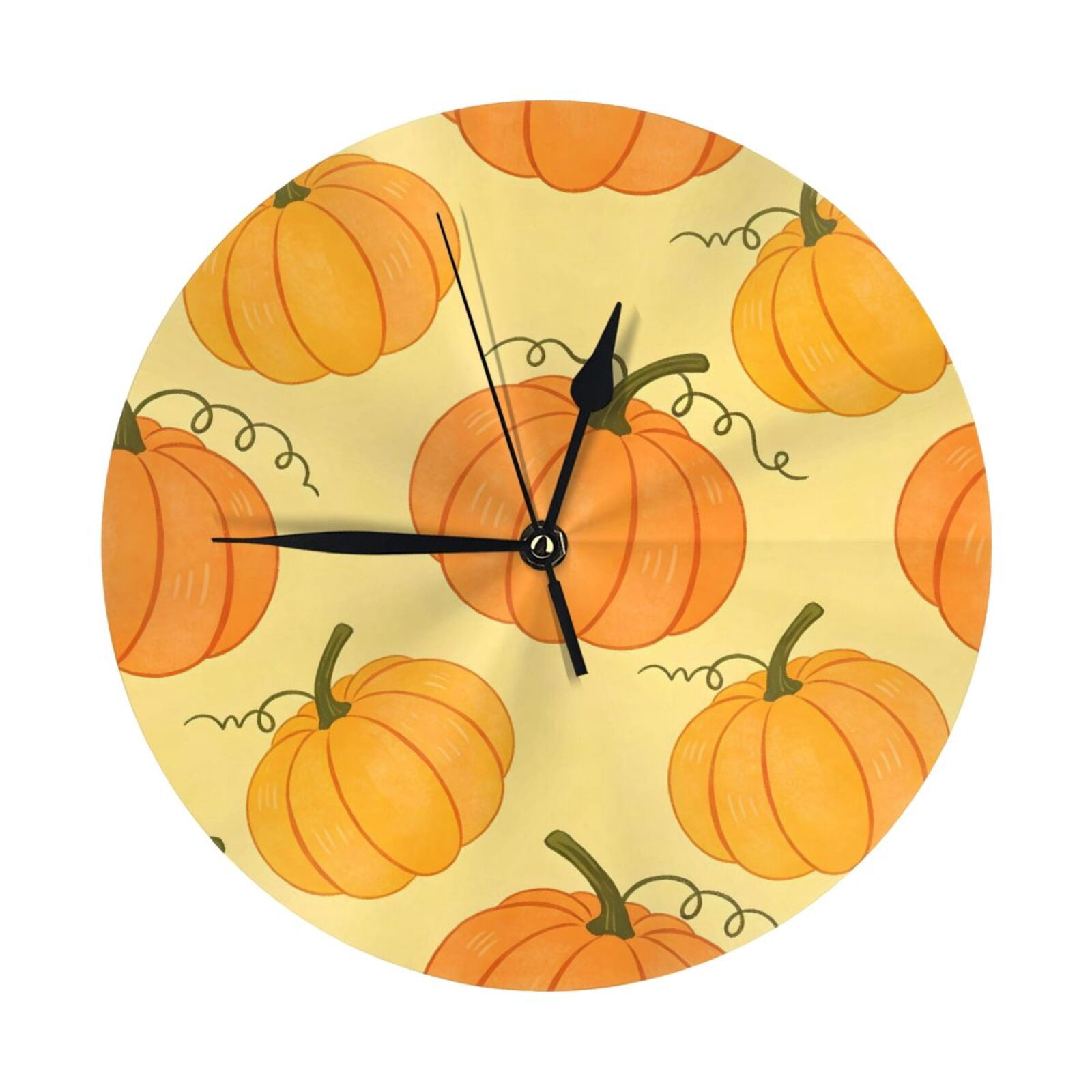 9.84in Round Wall Clock Frameless No Glass Silent Non-Ticking Pvc Board ...
