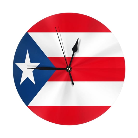 9.84in Round Wall Clock Frameless No Glass Silent Non-Ticking Pvc Board ...