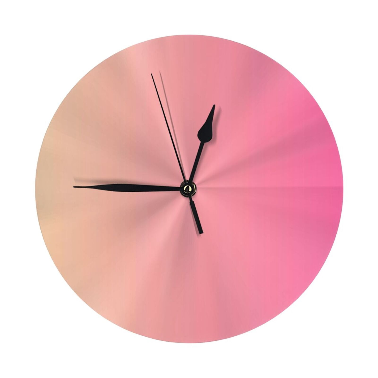 9.84in Round Wall Clock Frameless No Glass Silent Non-Ticking Pvc Board ...