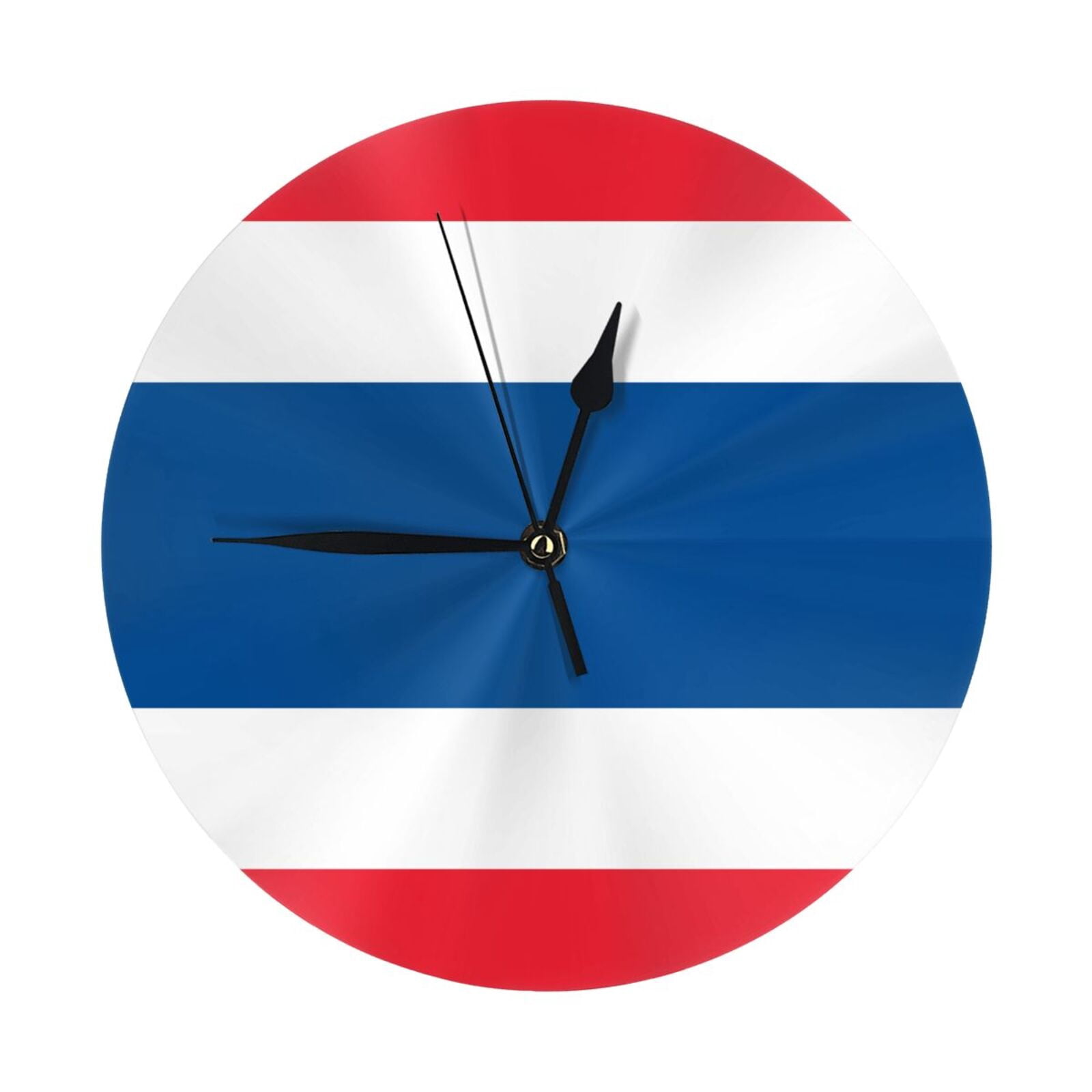 9.84in Round Wall Clock Frameless No Glass Silent Non-Ticking Pvc Board ...
