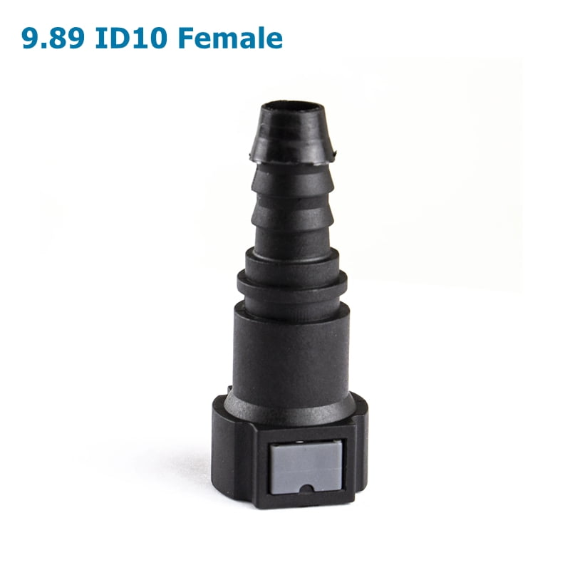 9.89 ID10 Female-Curved Fuel Line Quick Connector Hose for Car, Plastic ...