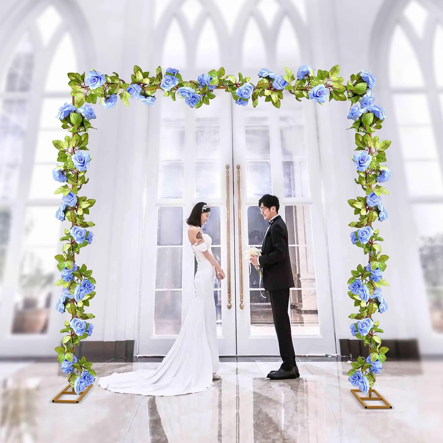 9.8FT Wedding Arches for Ceremony, Arch Decorations with Bases, Easy ...