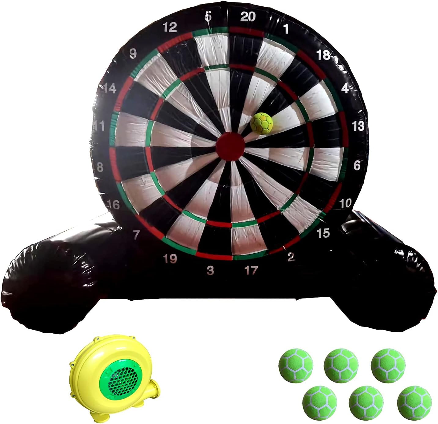 9.8Ft Inflatable Giant Dartboard Football Golf Foot Darts with 6pcs ...