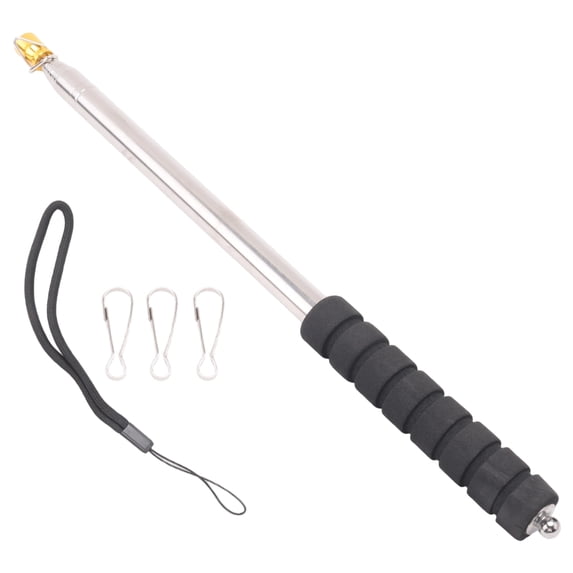 9.8Ft Telescopic Flag Pole,Stainless Steel Handheld Portable Extendable ...