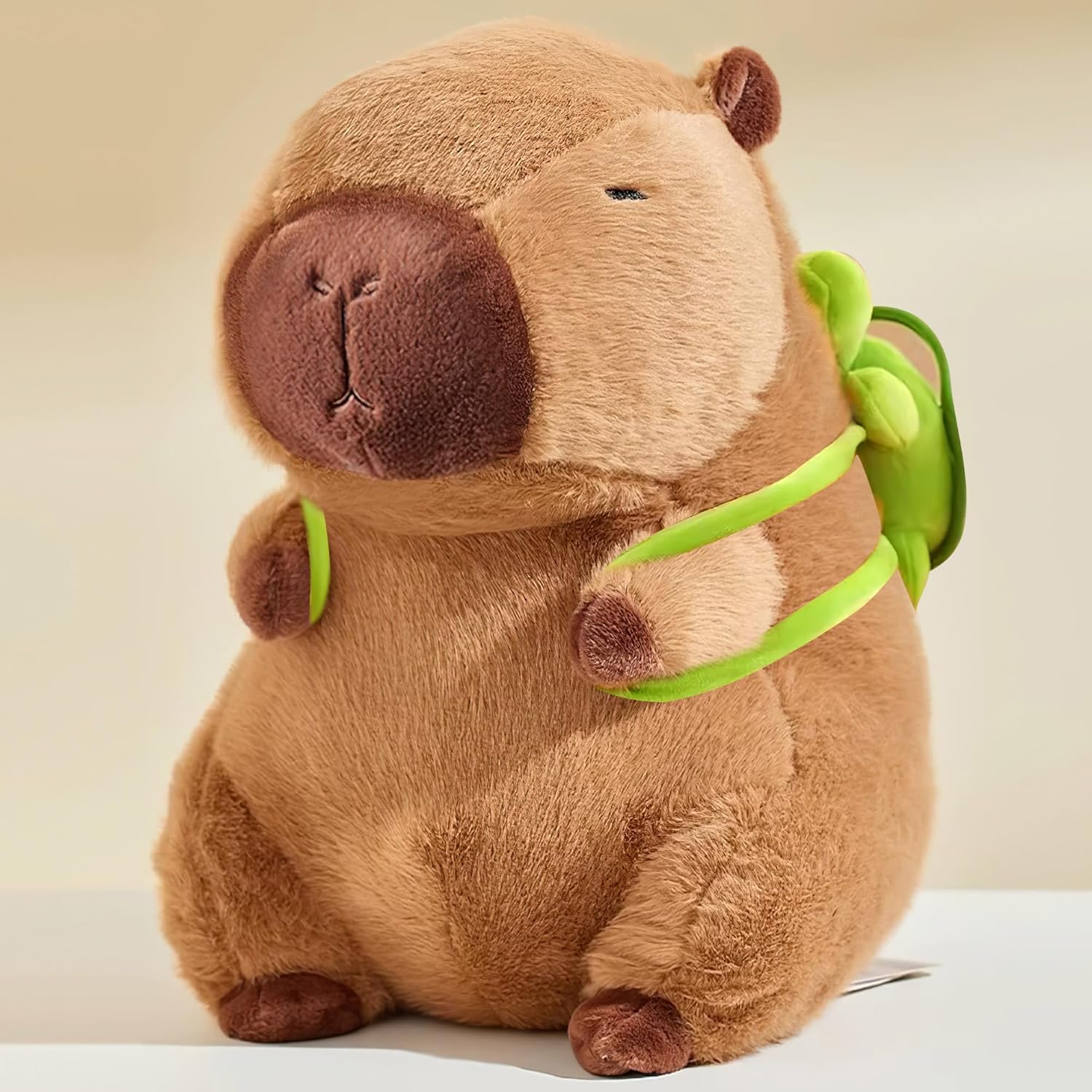 9.8In Capybara Plush Cute Capybara Stuffed Animals With Turtle Backpack ...