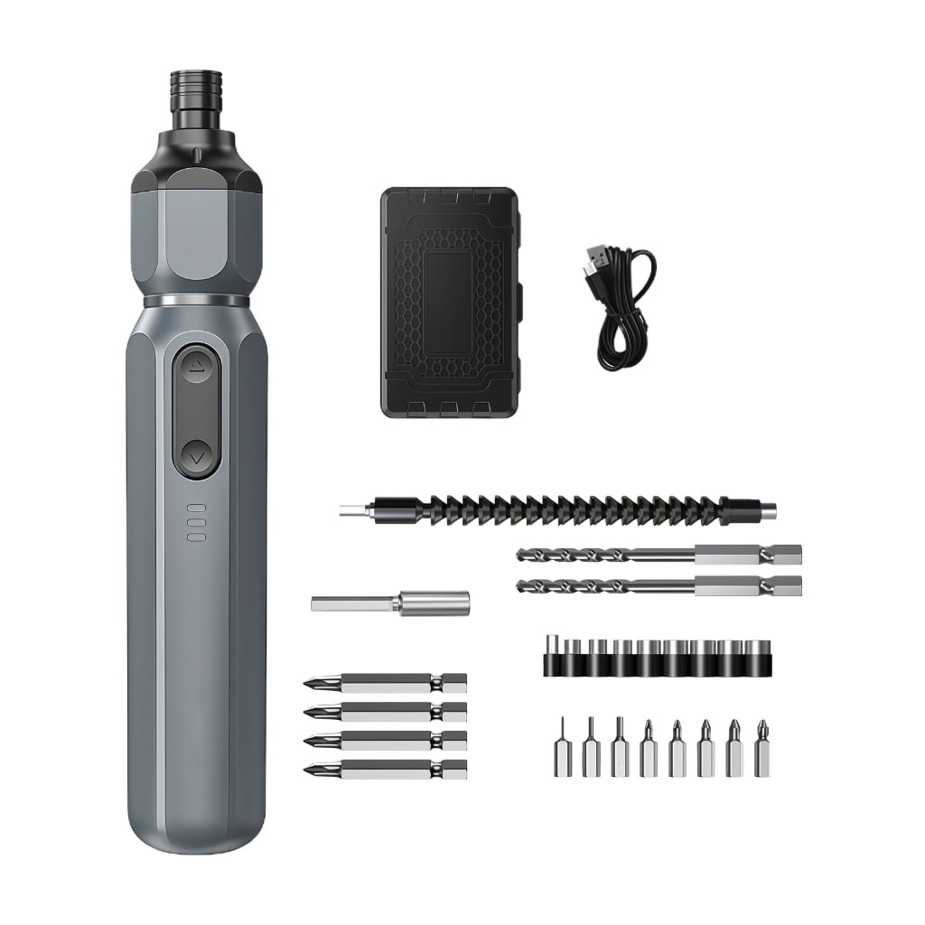 9.8V Cordless Electric Screwdriver with Drill Bit For Home Rechargeable ...