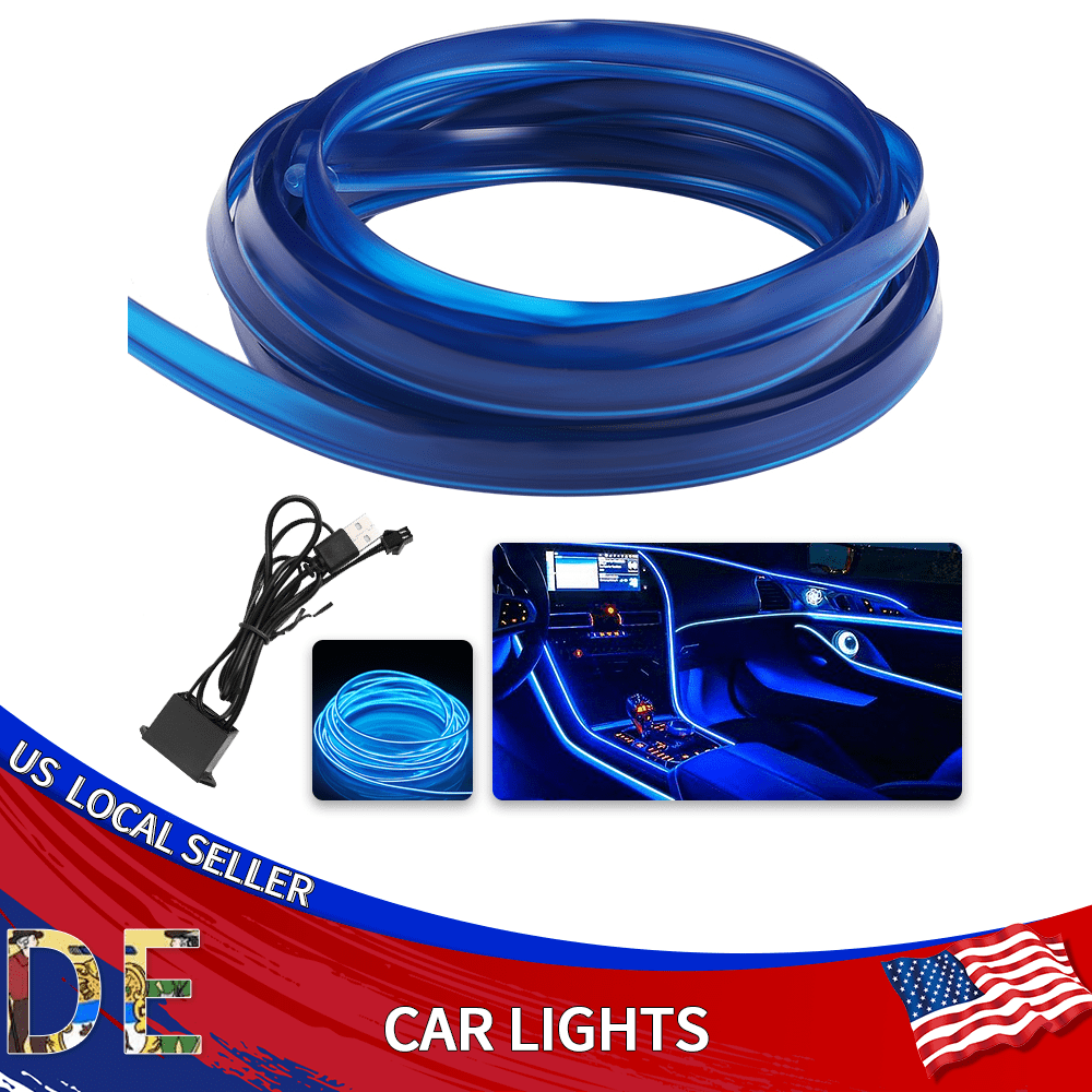 9.8ft 3m BL LED Auto Car Interior Decor Atmosphere Wire Strip Light ...