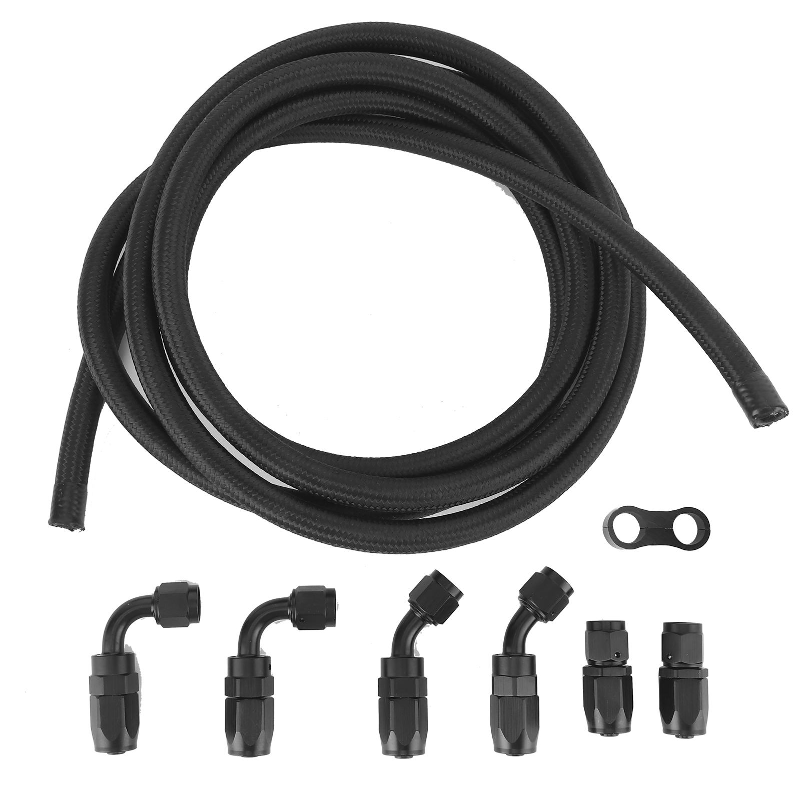 9.8ft AN6 Fuel Line Hose Kit with Fittings, Adapter, Separator, and ...