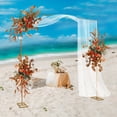 9.8ft Arch Stand Square Easy Assembly Garden Arch Metal Wedding ...
