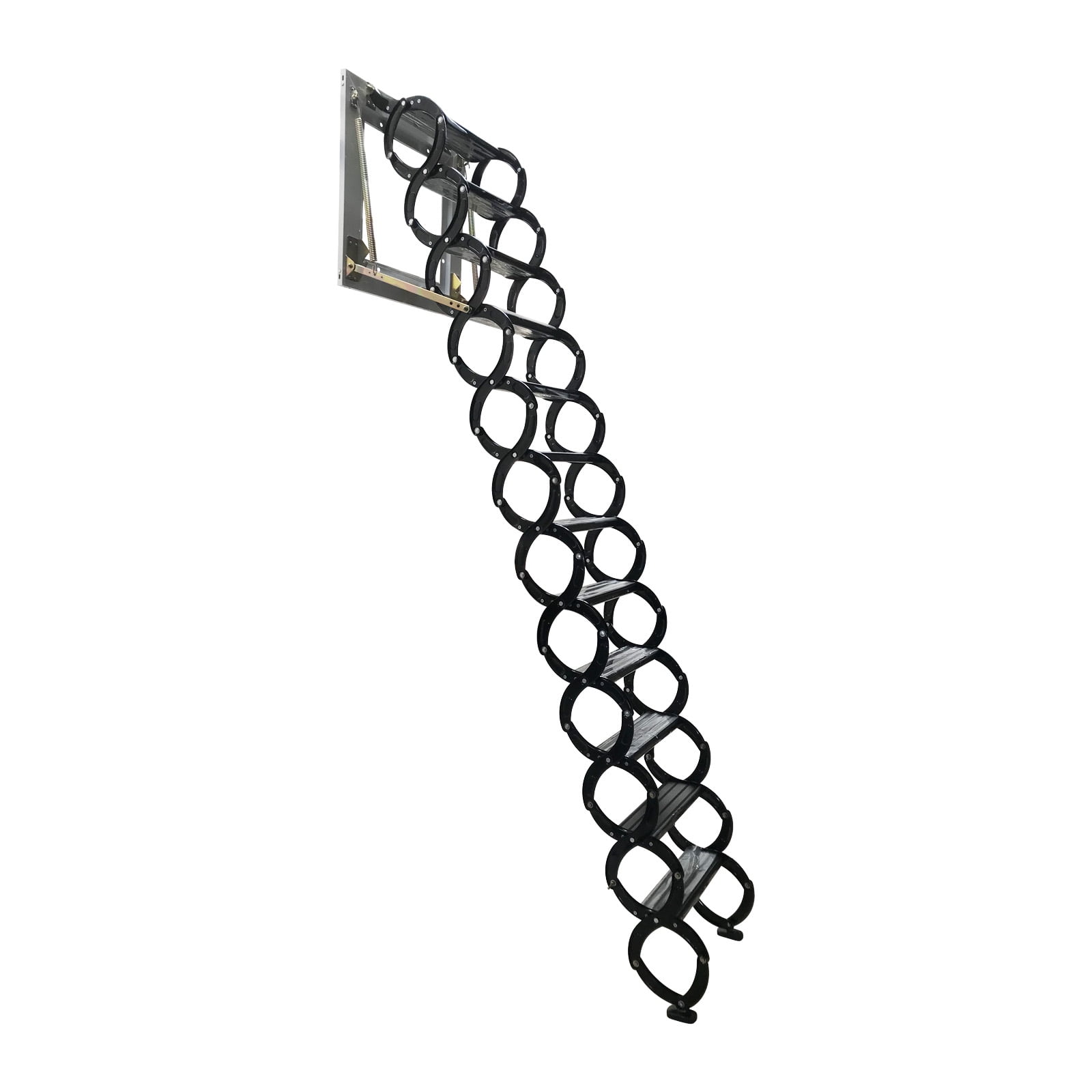 9.8ft Attic Pull Down Ladder Stairs Hidden Folding Loft Ladder Stairs ...
