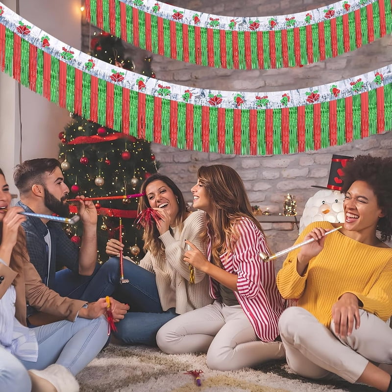 9.8ft Christmas Parade Trailer Car Floats Foil Fringe, Bells ...