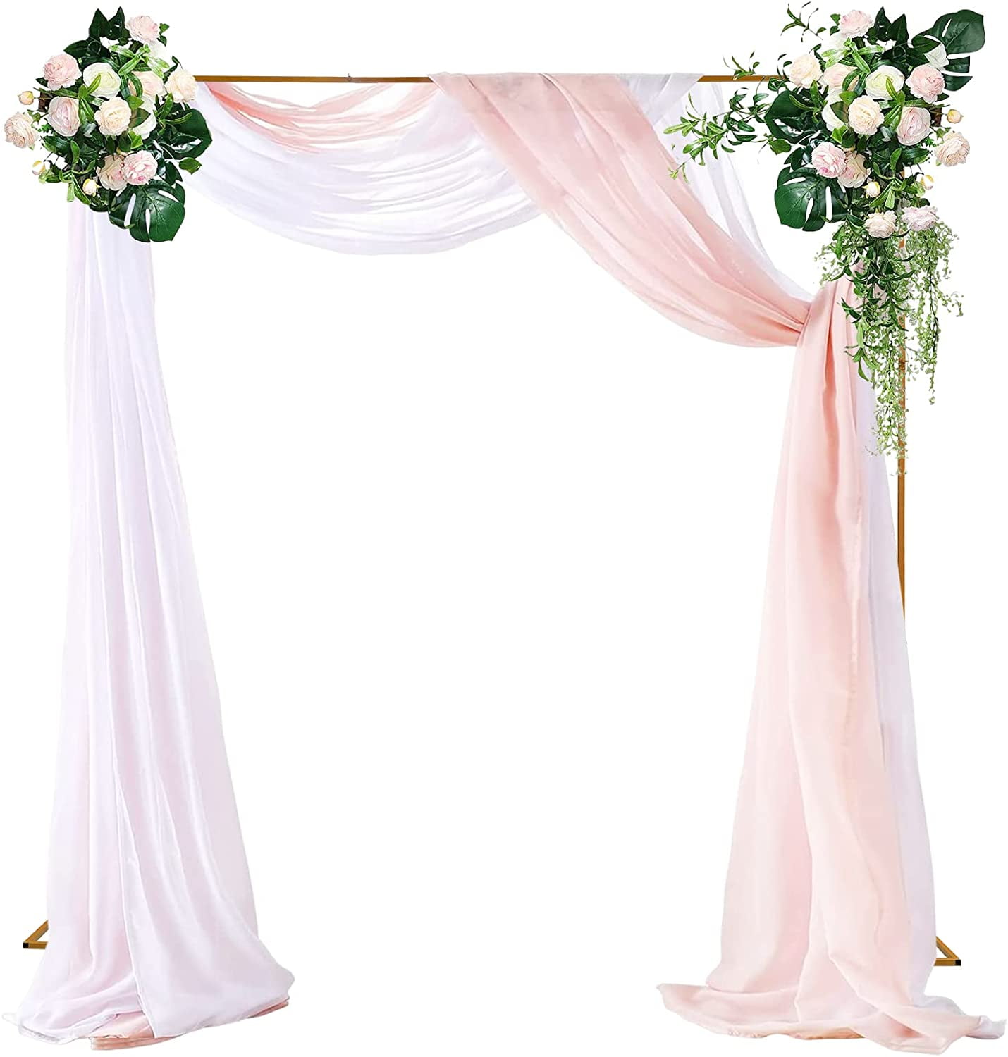9.8ft Wedding Arch Stand with Bases,Removable Metal Square Balloon Arch ...