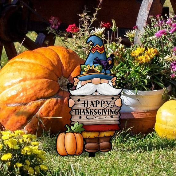 9.8in Christmas Decorations Garden Insert Board Thanksgiving Outdoor ...