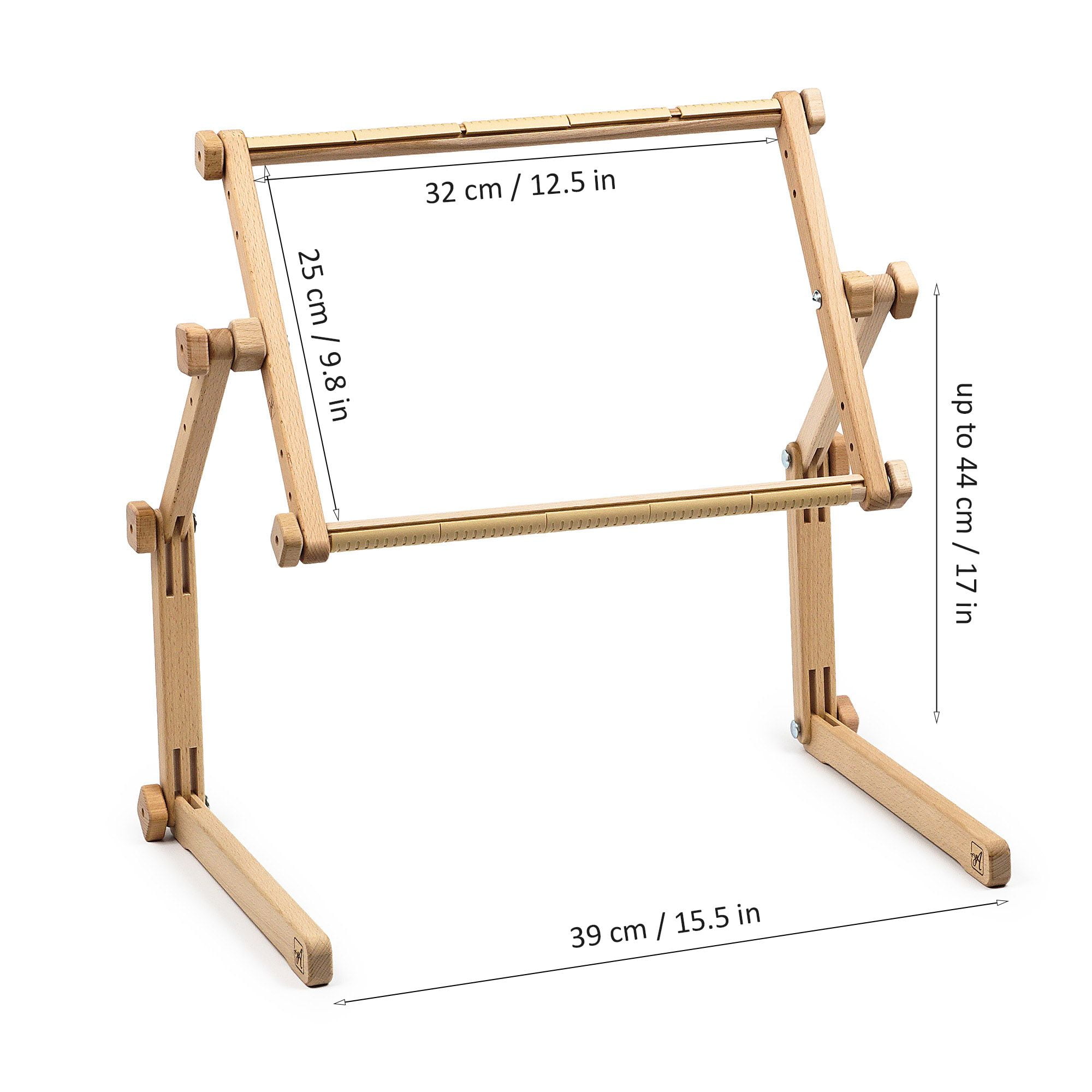 9.8in x 12in Needlework Table and Lap Hands-Free Stand with Adjustable ...