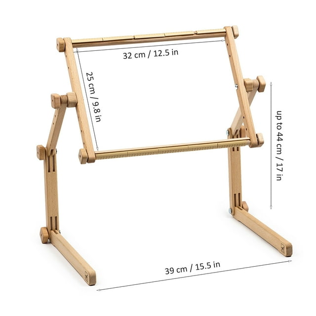 9.8in x 12in Needlework Table and Lap Hands-Free Stand with Adjustable ...
