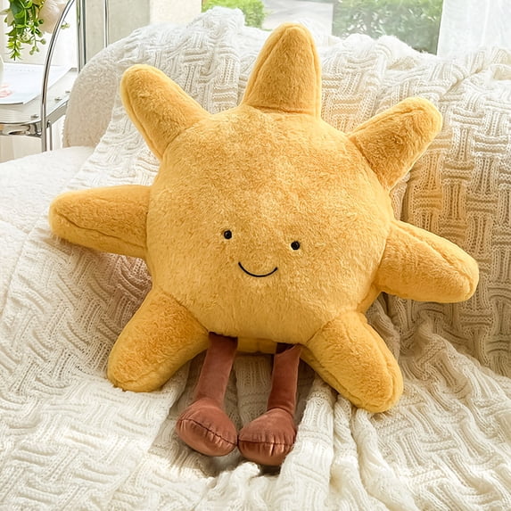 9.8inch Sun and Moon Shaped Plush Toy, Fun Sun and Moon Plush Doll ...