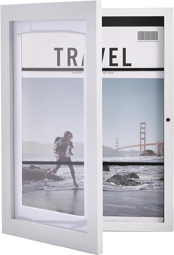 9.8x13Inch Rectangle Flip Cover Wooden Oil Painting Storage Art Frames ...