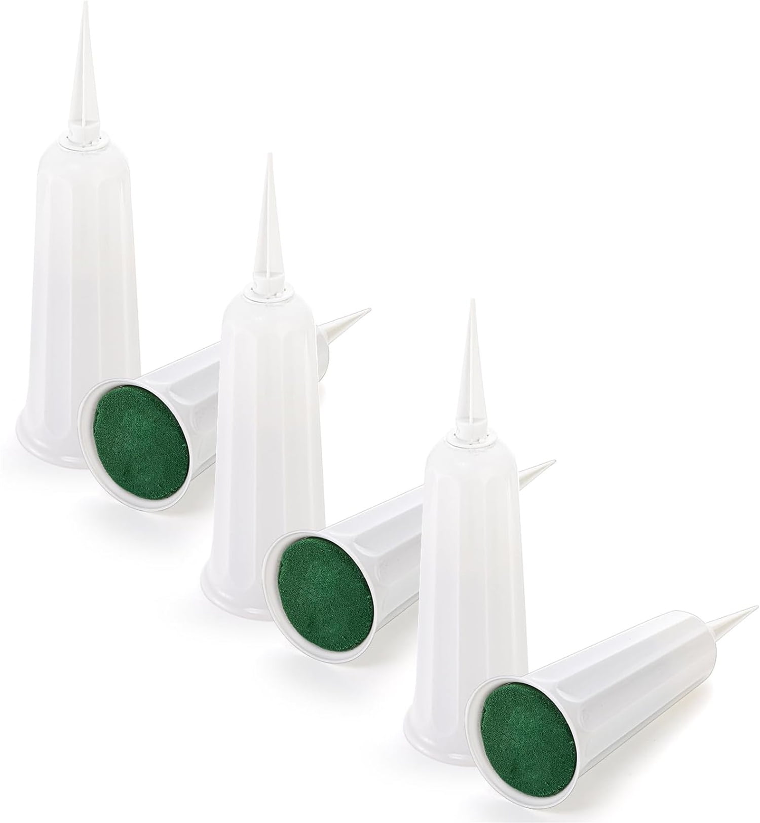 9.8x2.9In Graveside Decoration Vases,6Pcs Cylindrical Reusable Cemetery ...