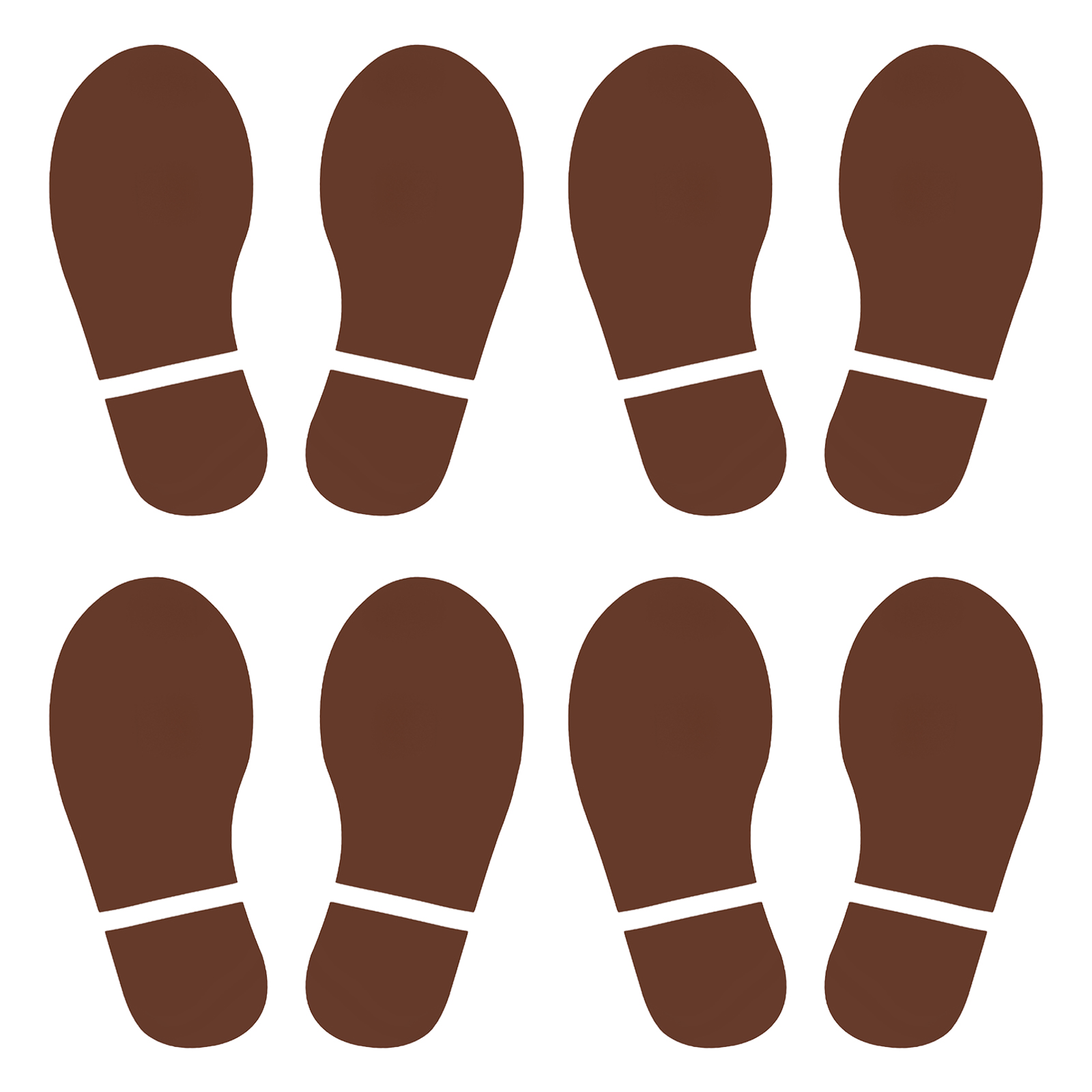 9.8x3.7" Footprints Floor Stickers Footprint Wall Stair Decal Sticker ...