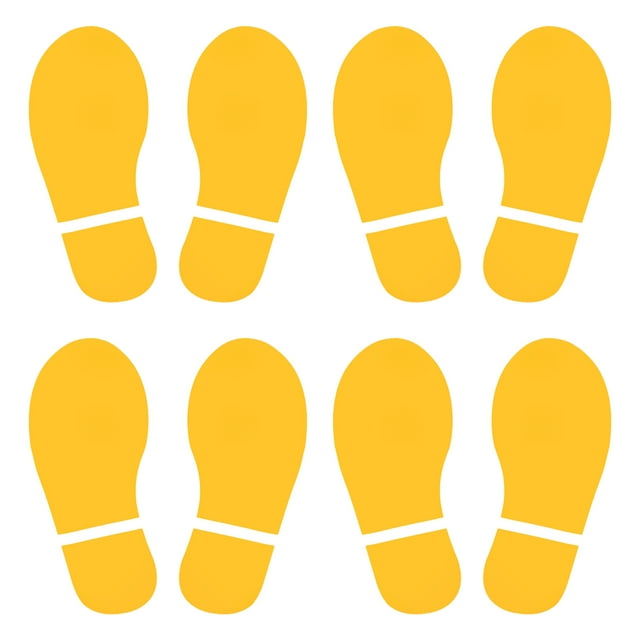 9.8x3.7" Footprints Floor Stickers Footprint Wall Stair Decal Sticker ...